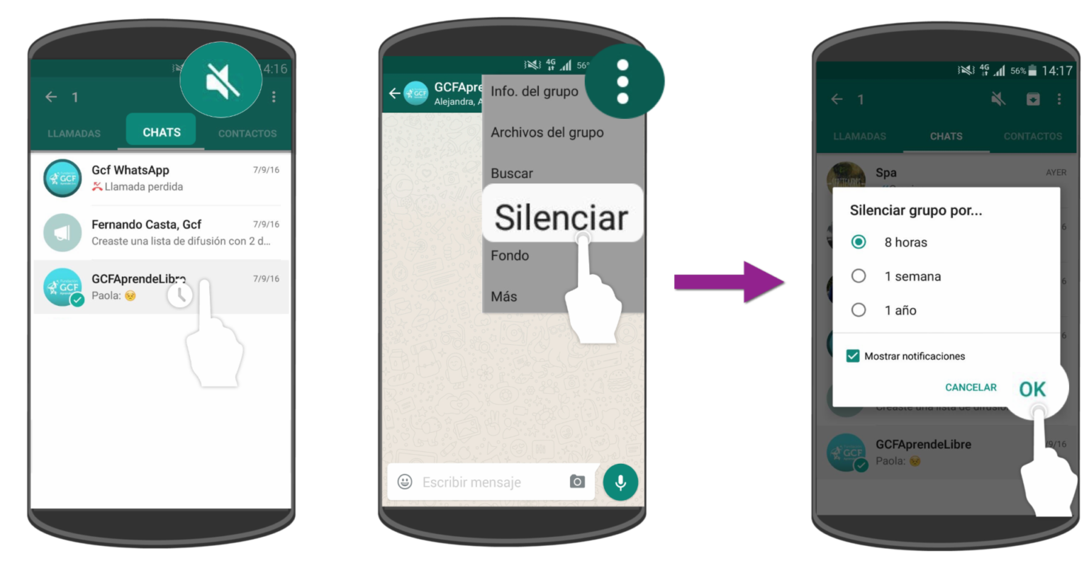 ¿cómo Silenciar Grupos De Whatsapp Haras Dadinco