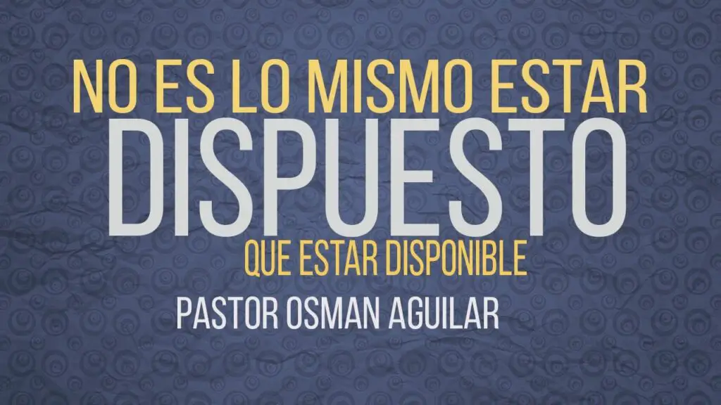 ¿Cuál es la diferencia entre estar dispuesto y estar disponible ... ¿Cuál es la diferencia entre estar dispuesto y estar disponible ...